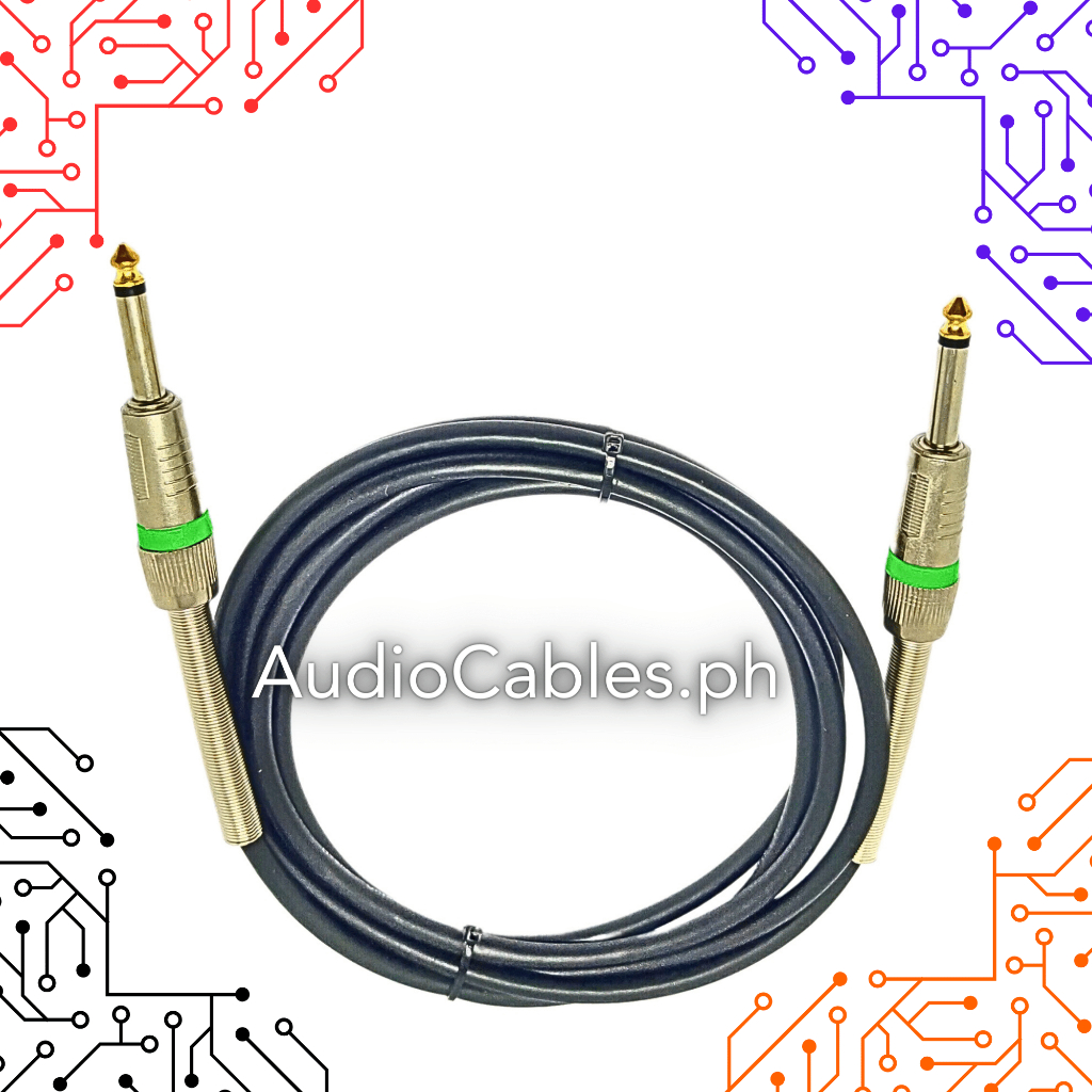 Male to Male PL55 Cable Mono Guitar Cable Audio Mixer Cord Mic Mixer ...