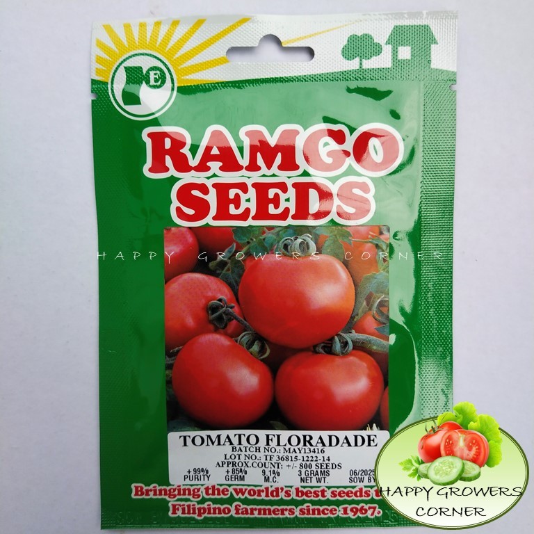 TOMATO FLORADADE (3 GRAMS +/- 800 SEEDS) RAMGO SEEDS | Shopee Philippines