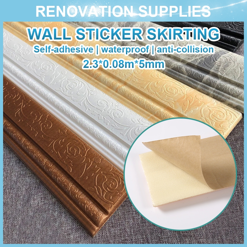 2.M length Wall Skirting Border Self-adhesive Wall Skirting Line For ...