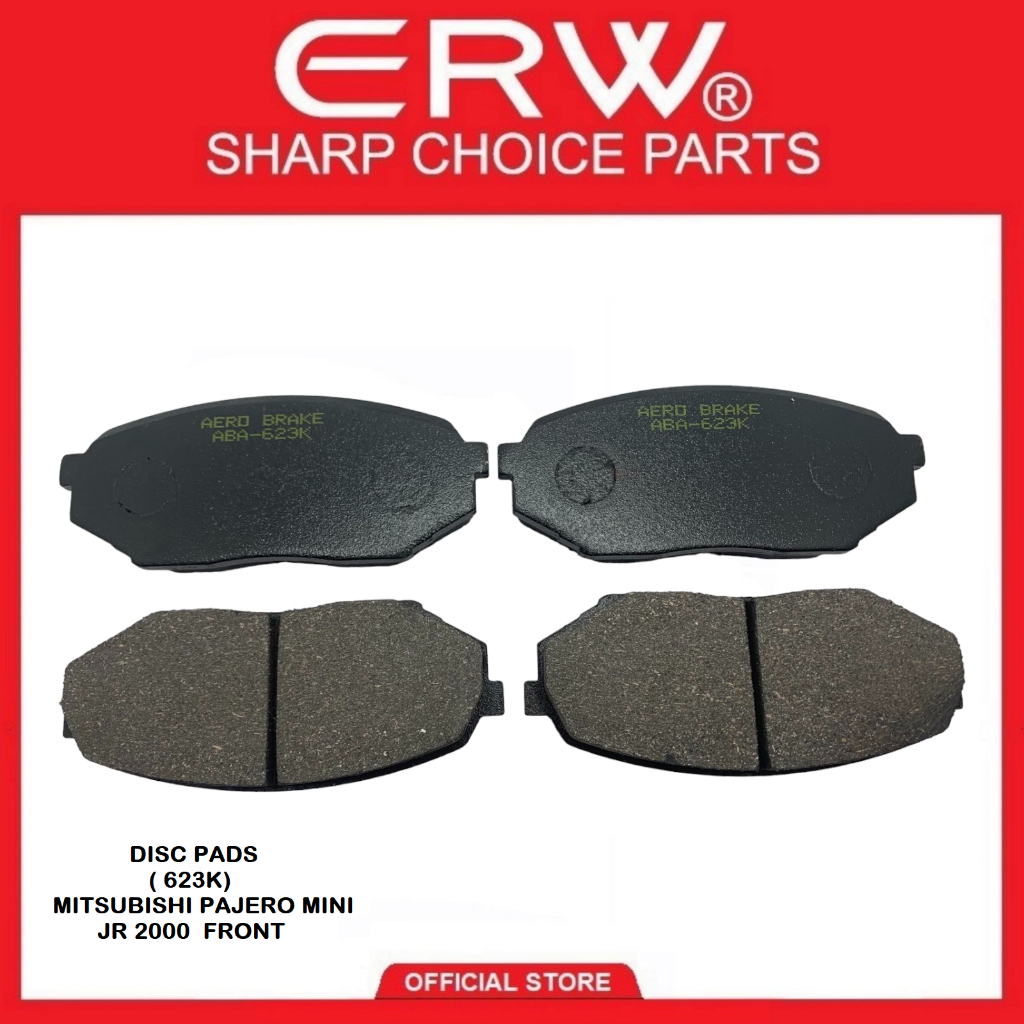 DISC PADS Replacement part no:.( 623K ) MITSUBISHI PAJERO MINI JR 2000 ...
