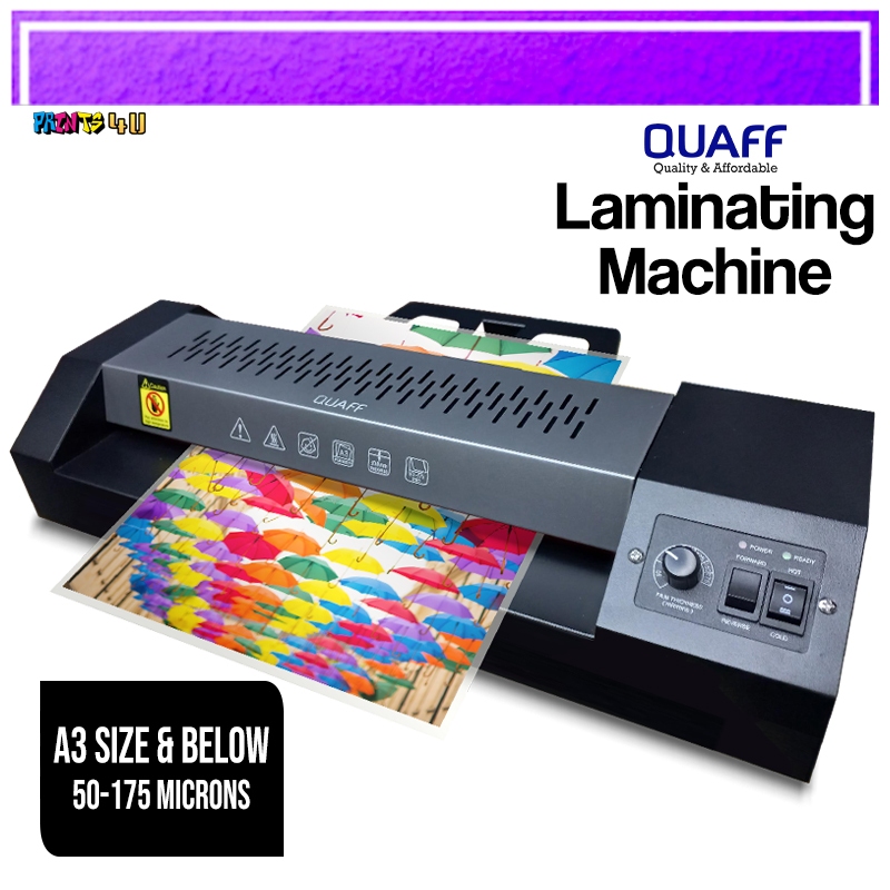 A3 Size Quaff Metal Laminator 320mm Hot And Cold Laminating Machine