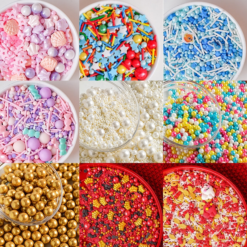 30g/70g/85g Edible Matte Dessert Cake Decoration Candy Pastel Confetti ...