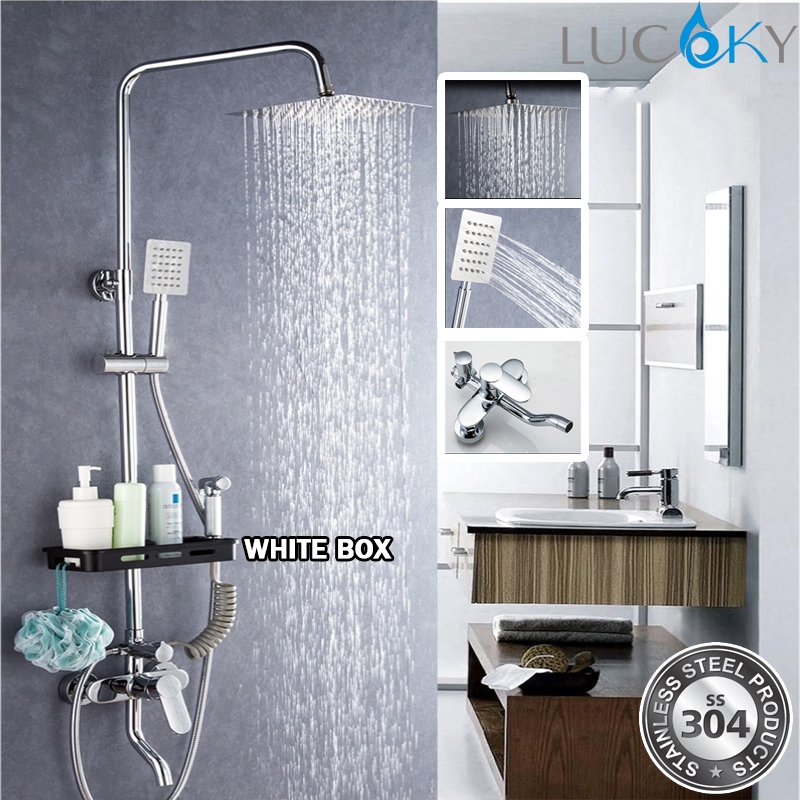 Bathroom Shower Set 304 Shower Head Stainless Steel Hot And Cold Shower ...
