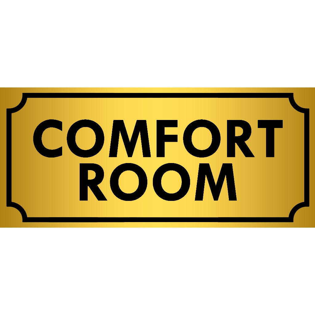 LE Acrylic Sign Restroom Comfort Room CR Men Women This Way To The CR ...