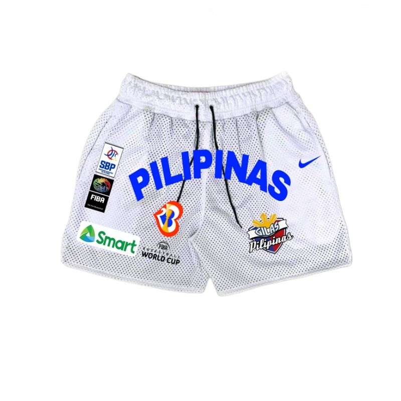 GILAS PILIPINAS Mesh Short for Men Air-Cooled Double Fabric Basketball ...