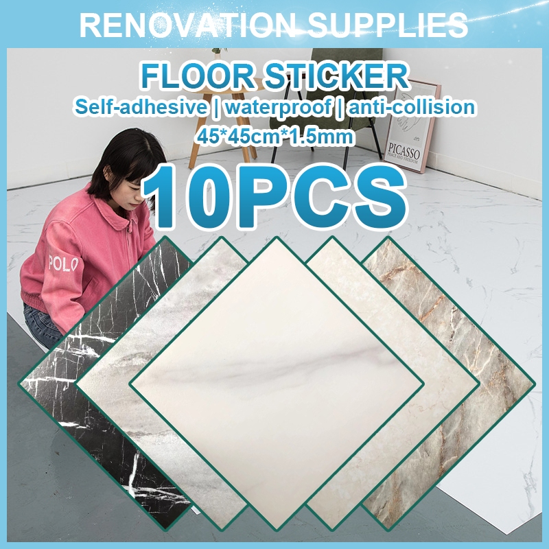 vinyl tile flooring self adhesiv floor sticker waterproof self adhesiv ...