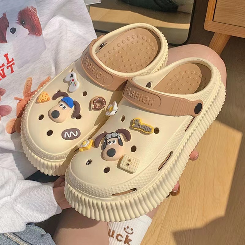 Platform Crocs non-slip Flat sandals for women | Shopee Philippines