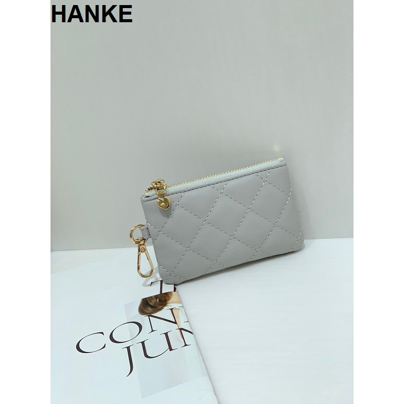 HANKE Mini Small Coin Purse Wallet Lambskin Soft Leather Women's Wallet ...