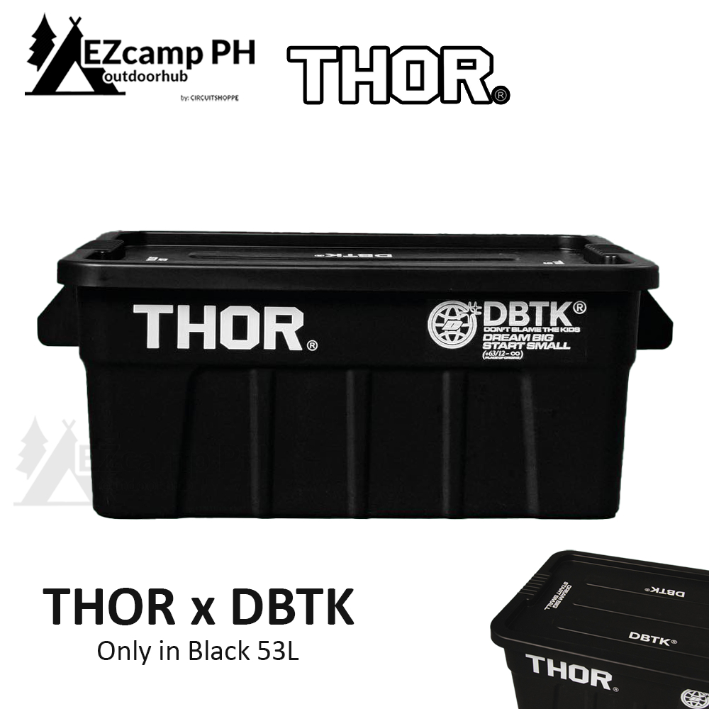 THOR ® Premium 53L Stackable Plastic Storage Box with Lid Outdoor ...