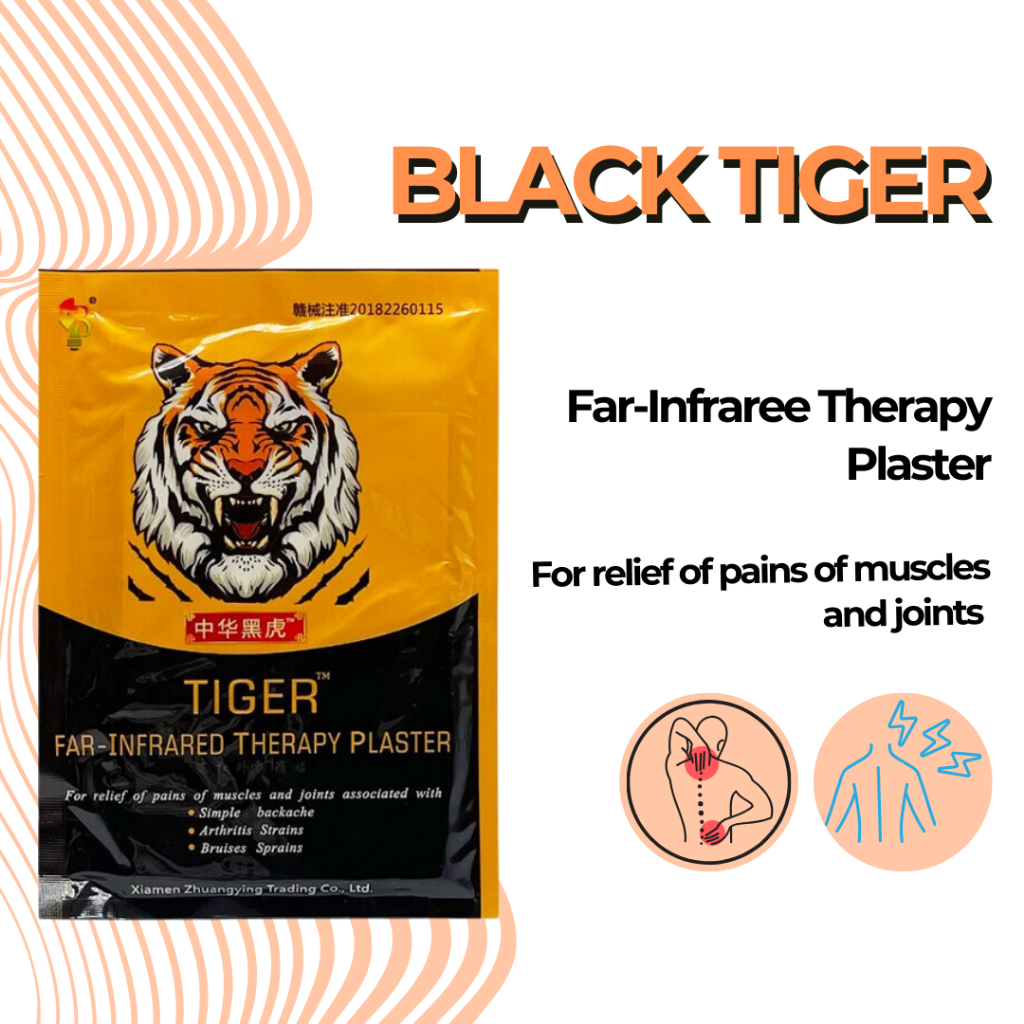 Original Knee Pain Relief Patch Black Tiger Patches Herbal Joint Muscle ...