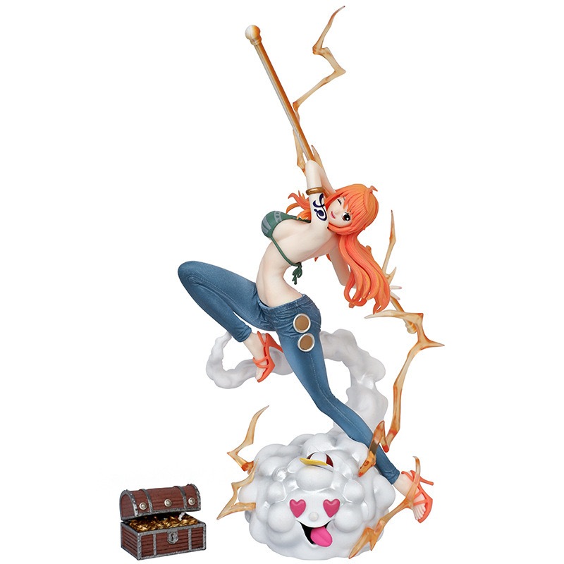 One Piece Nami IU Studio Popmax Nami Zeus And Zoro 30cm Collectible ...