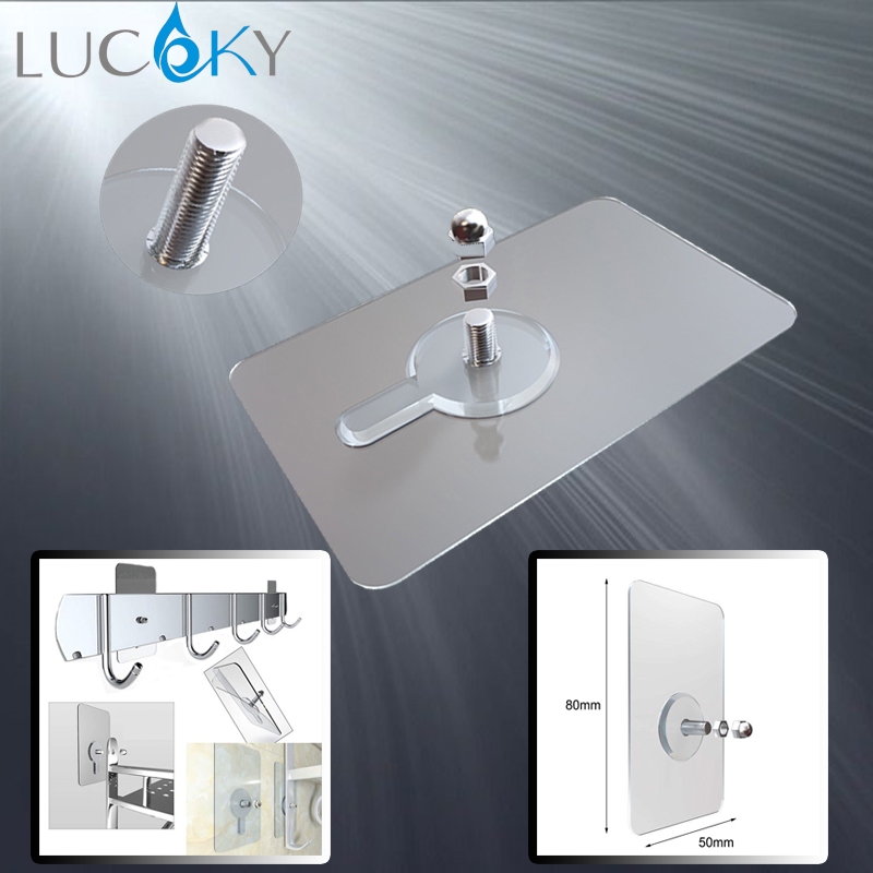 Strong Adhesive Wall Screw Hooks,Magic Strong Sticky No Punching Holder ...