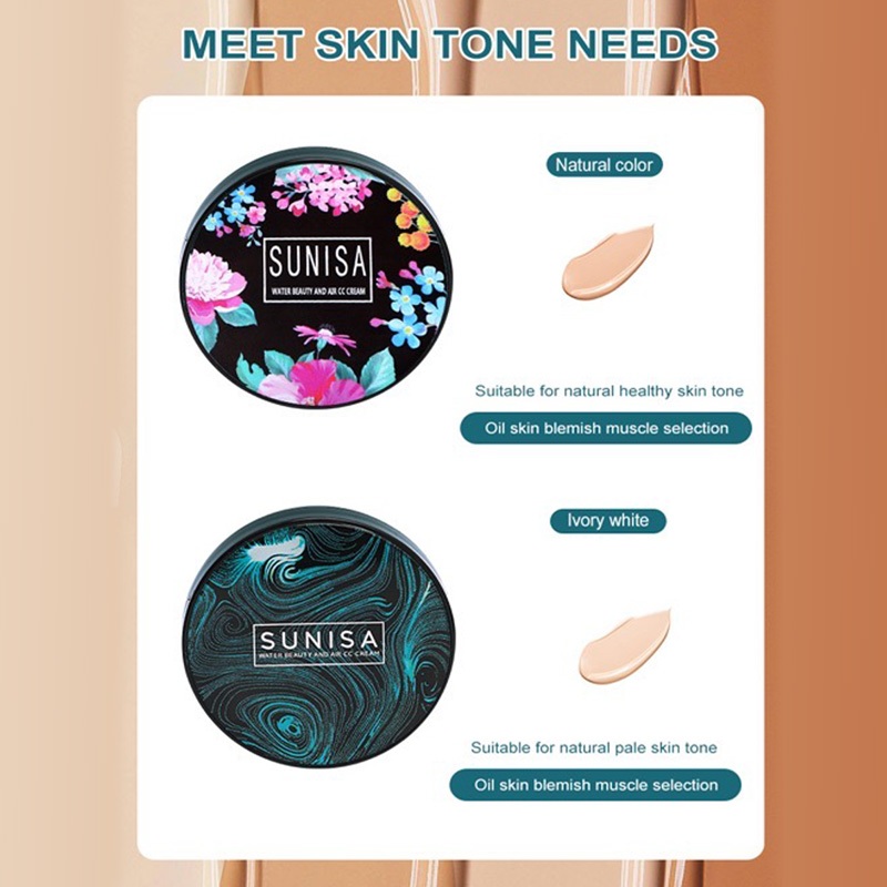 LUCKIN MALL Sunisa Foundation Mushroom Head Air Cushion Waterproof BB Cream Oil Control | Shopee ...