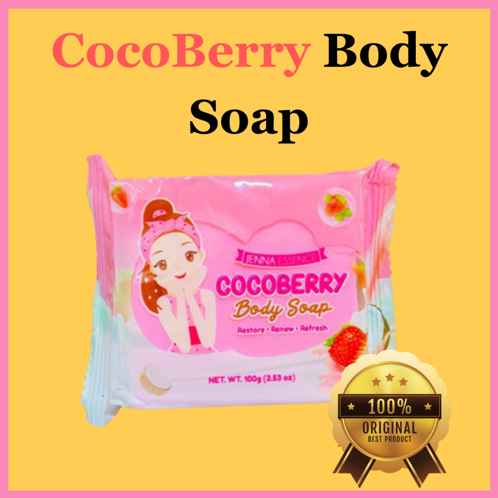Original Jenna Essence Cocoberry Soap Bar Coco Berry Per Piece ...