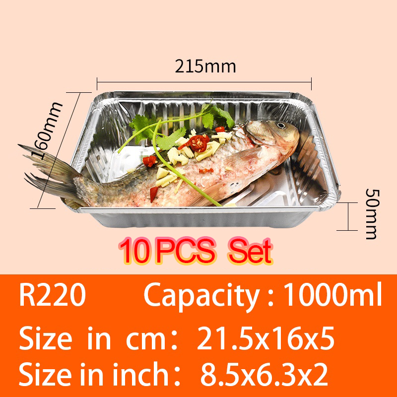 Aluminum Foil Tray With Lid Thickening Loaf Pan Food Grade ISO ...