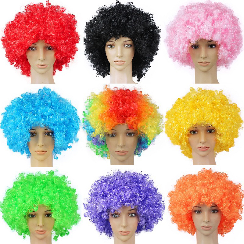1PCS/Curly Afro Wigs Disco Men Women Fancy Dress | Shopee Philippines