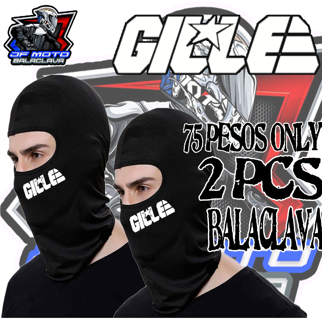 GILLE Logo Motorcycle Helmet FULL Face Cove BALACLAVA for Biking Hiking ...