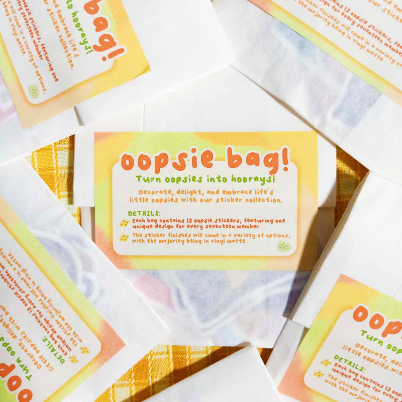 SEVENTEEN OOPSIE STICKER BAGS | Shopee Philippines