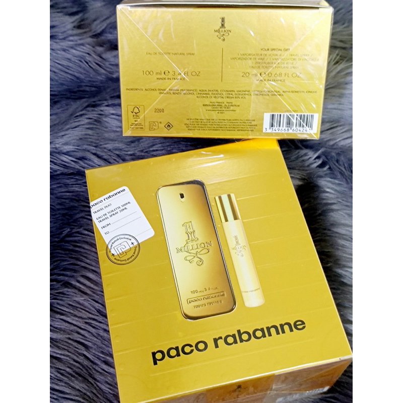 JPFragrance PR 1 Million EDT 100ml BNIB/ DEMO/ SET for Men | Shopee ...