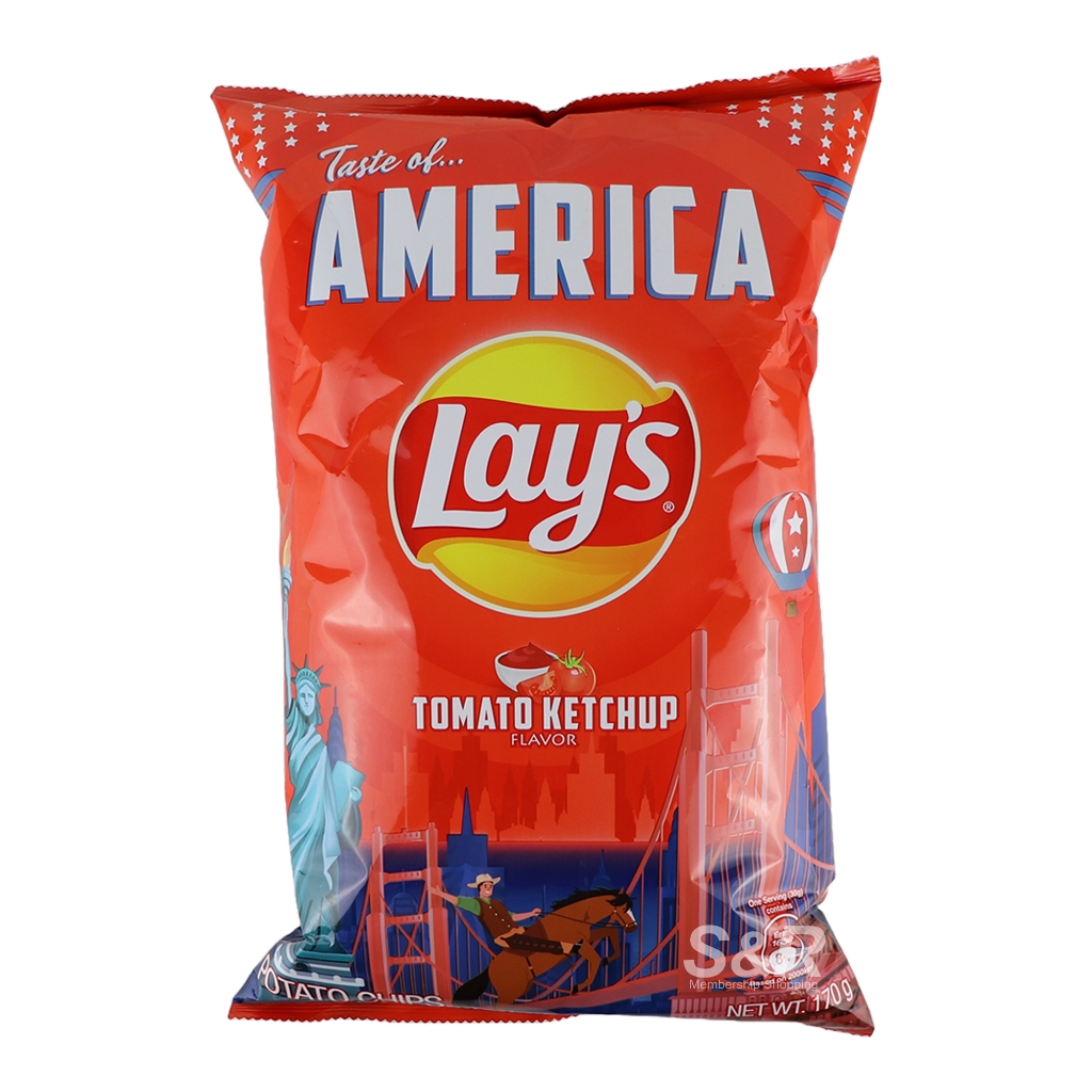 Lays Tomato Ketchup Flavor Potato Chips 170g | Shopee Philippines