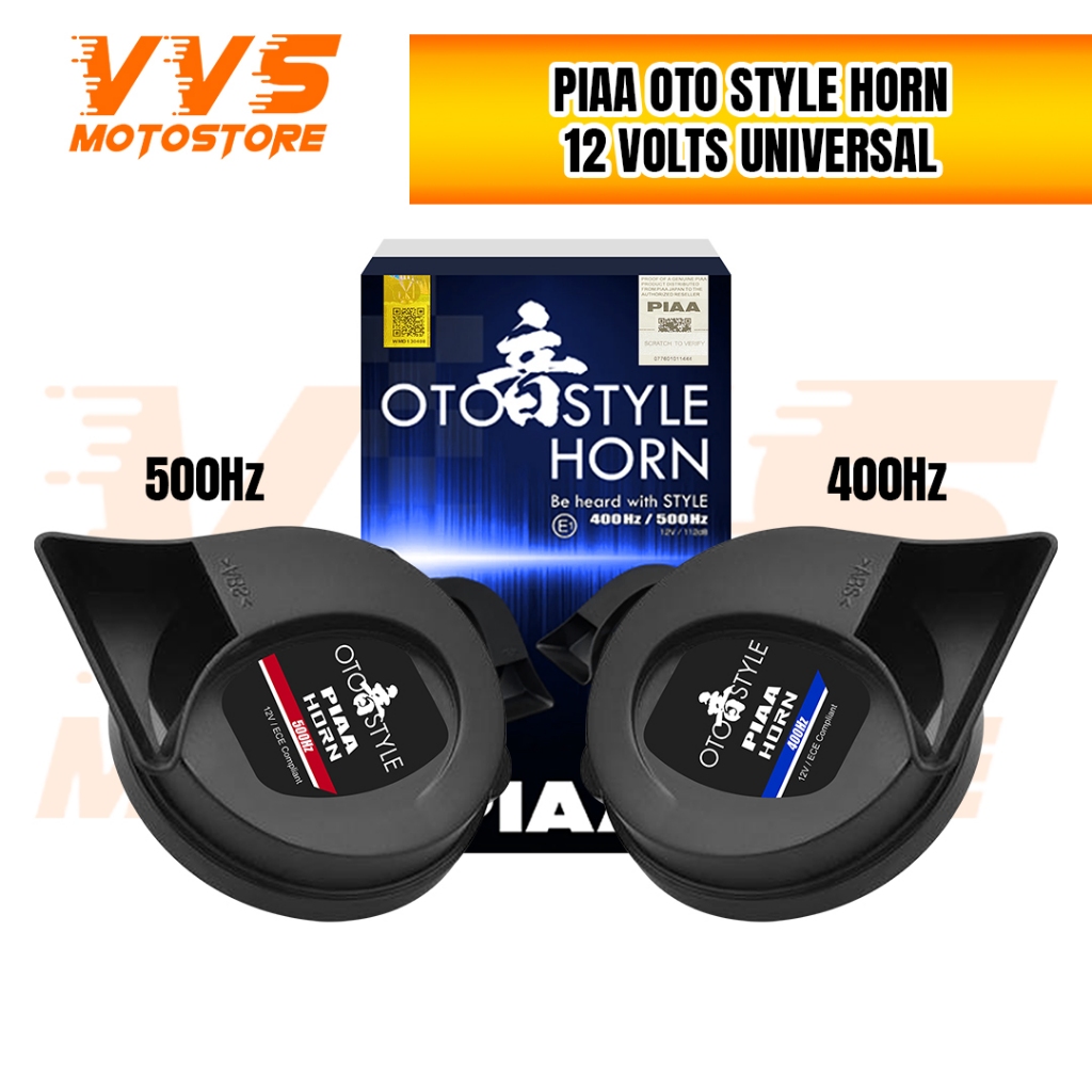 PIAA OTO STYLE 12V HORN 400HZ / 500HZ, HO-14 POWER HORN Universal 2PCS. | Shopee Philippines