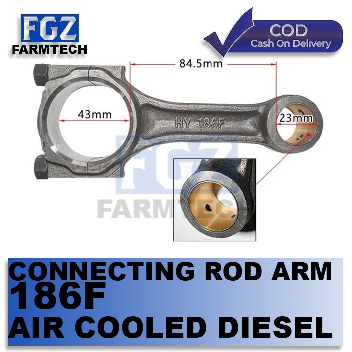 CONNECTING ROD ARM 186F 10HP 186FA 12HP AIR COOLED DIESEL ENGINE ...