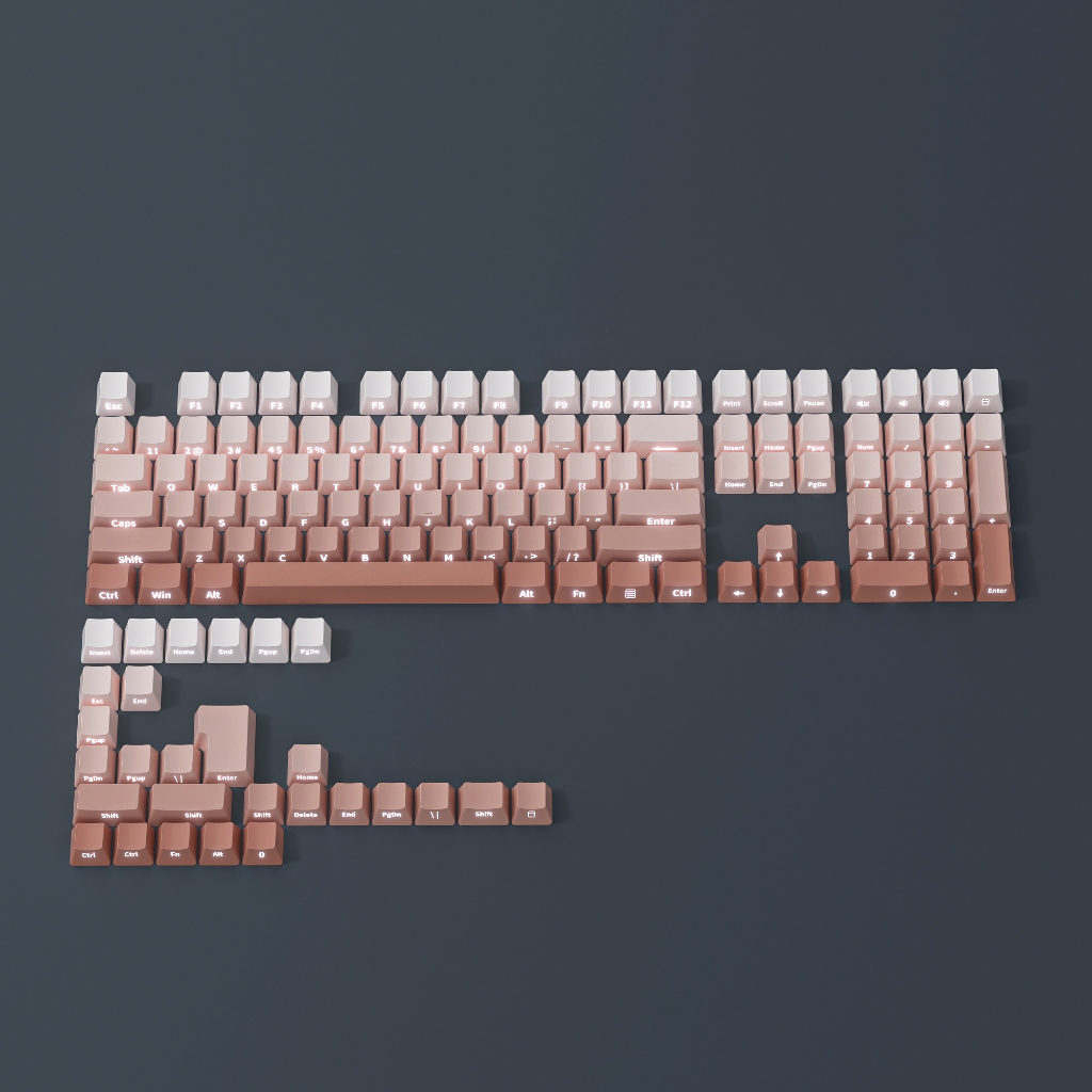 132 Keys Keycap For Mechanical Keyboard Gradient Keycaps PBT OEM DIY ...