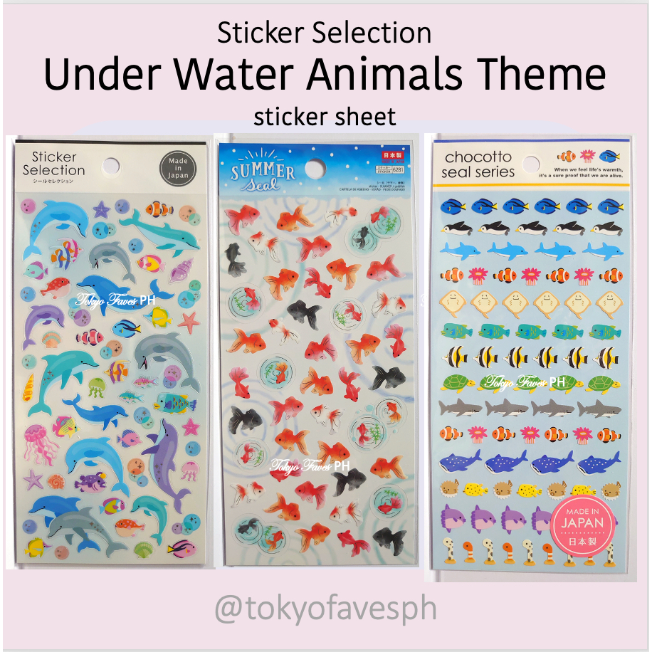 Daiso Seria Can Do Watts Underwater Sea Ocean Animals Creatures Theme ...