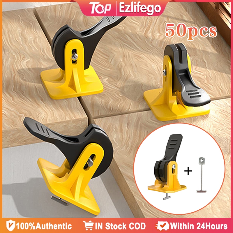 50Pcs Tile Leveler Set With 50Pcs T-Shaped Pin Tile Adjuster Durable ...