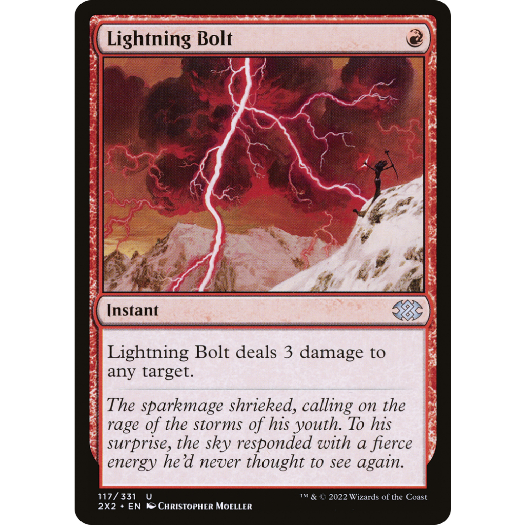 Lightning Bolt MTG Highly Rated Proxy (Sticker is already put on MTG ...