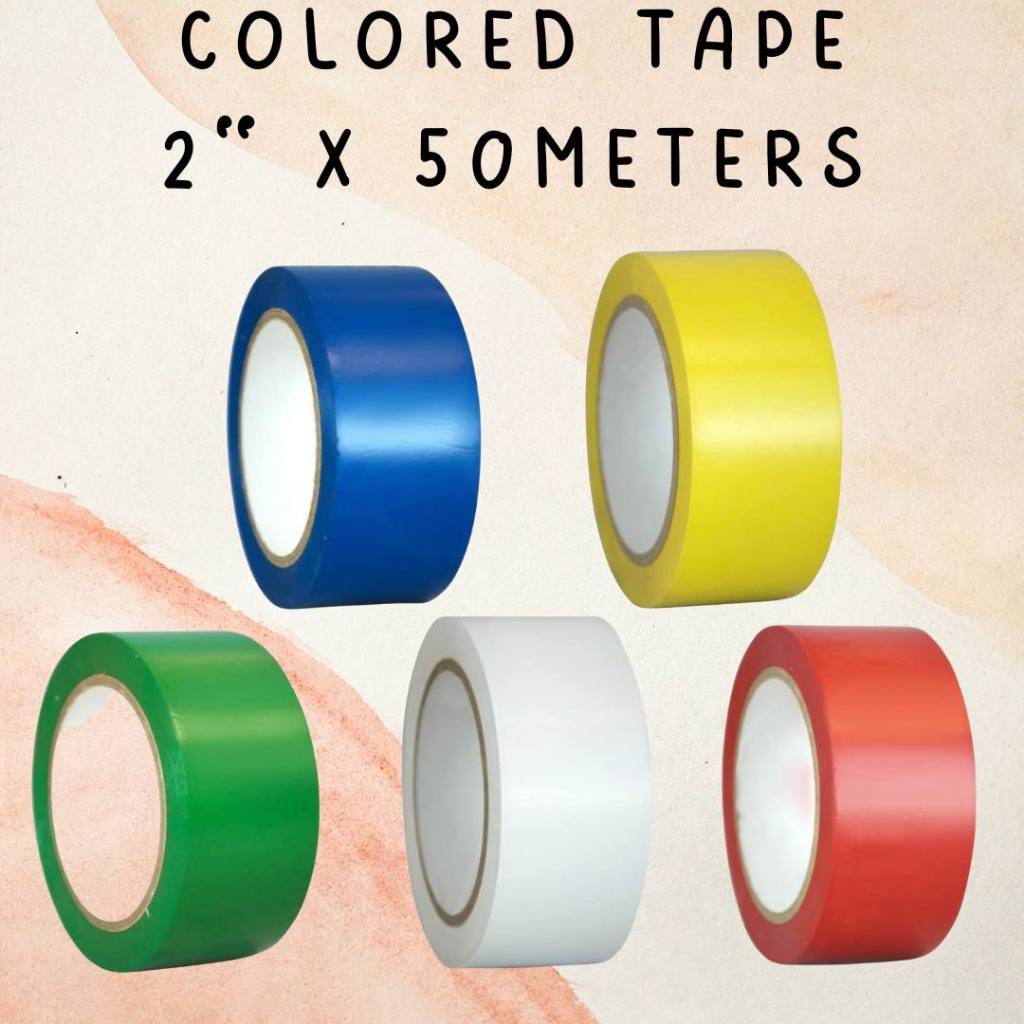 Colored Packaging Tape 2''x50m Sold per Meter | Shopee Philippines