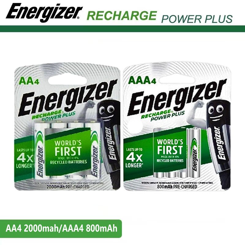 Energizer Recharge Power Plus AA / AAA 1.2V NiMH Rechargeable Battery ...