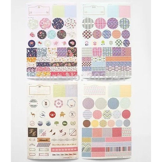 4 pieces/pack Dot and Patterns stickers | Shopee Philippines