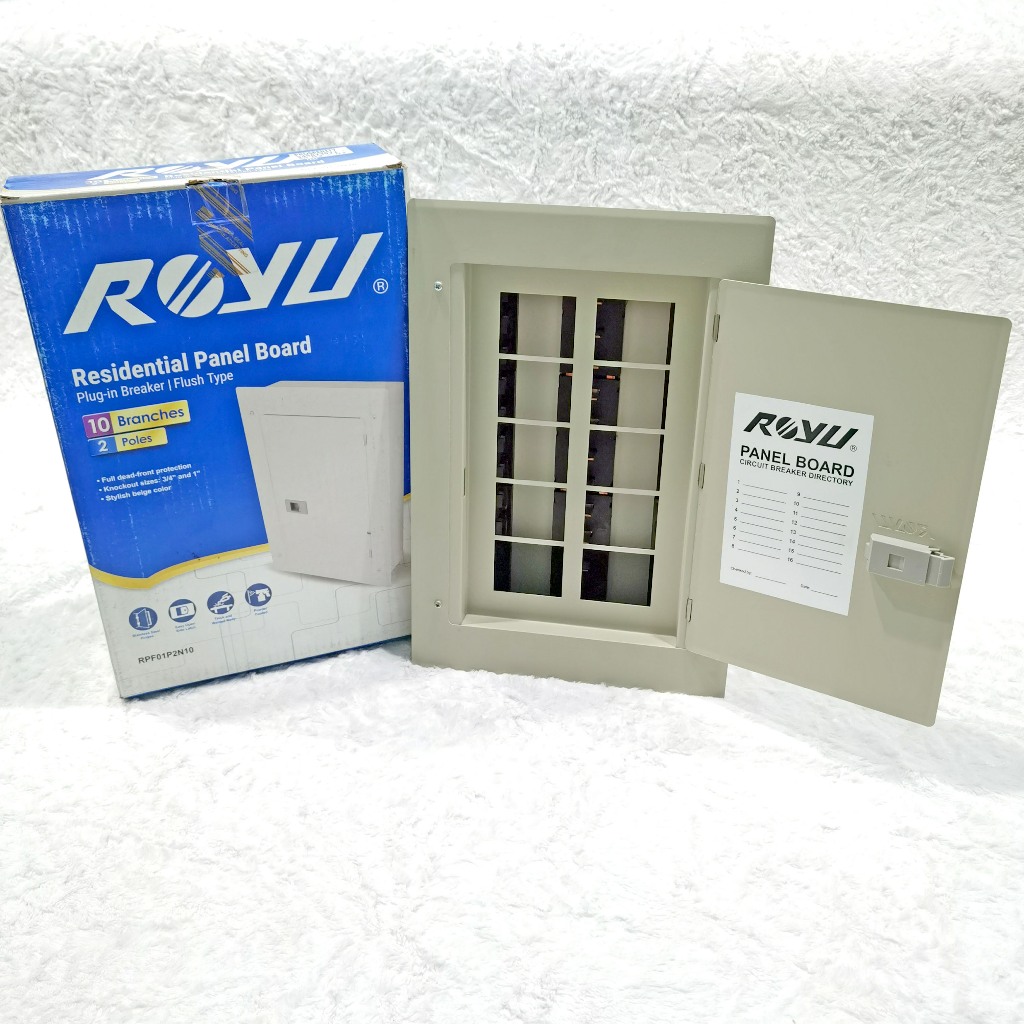 ROYU Panel Box Board 4 6 8 10 12 Breaker All Metal Residential Pole ...