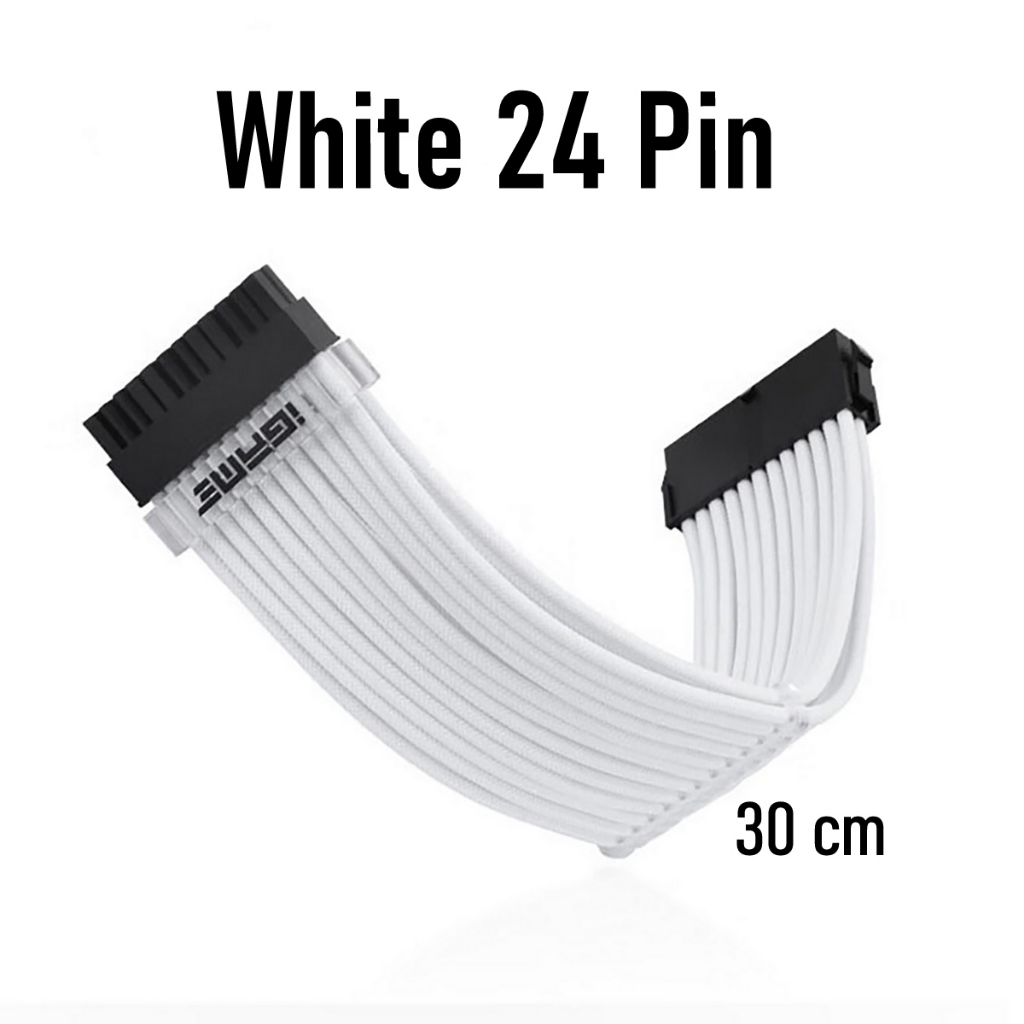 PSU Cable Extension Kit 30CM Length with Cable 24Pin 8Pin(6P+2P) PCI-E ...