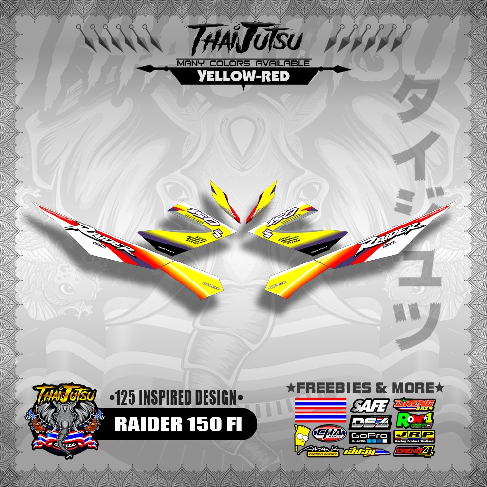RAIDER 150 Fi DECALS ( 125 INSPIRED DESIGN )【ThaijutsuStickers ...