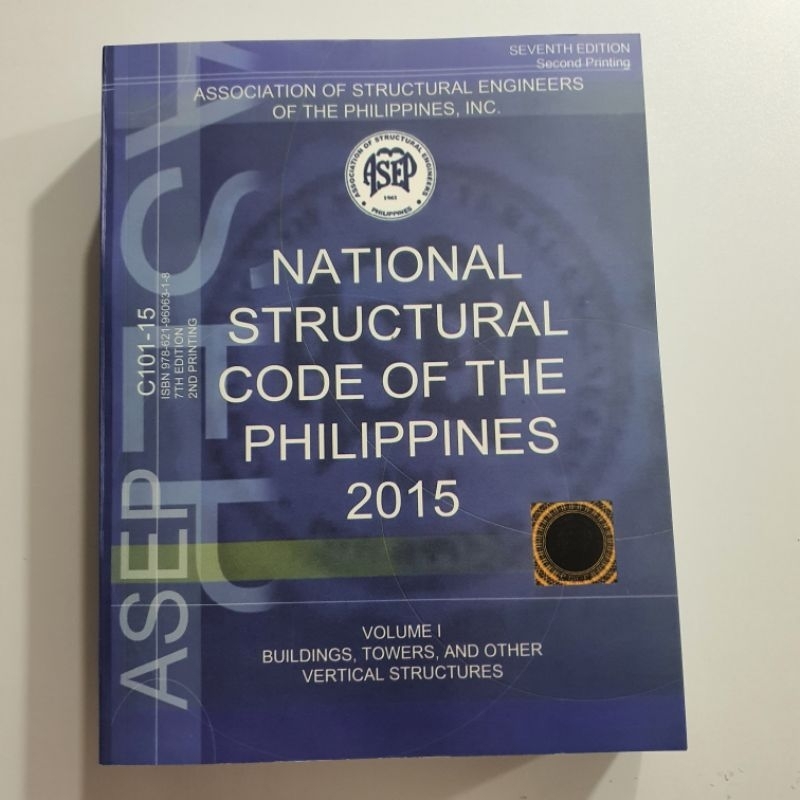 National Structural Code of the Philippines 2015 volume 1 | Shopee ...