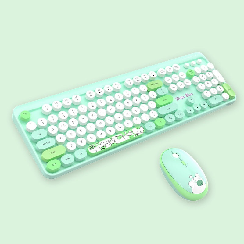 MOFii GEEZER Hello Bear Original Illustration Office Keyboard and Mouse ...