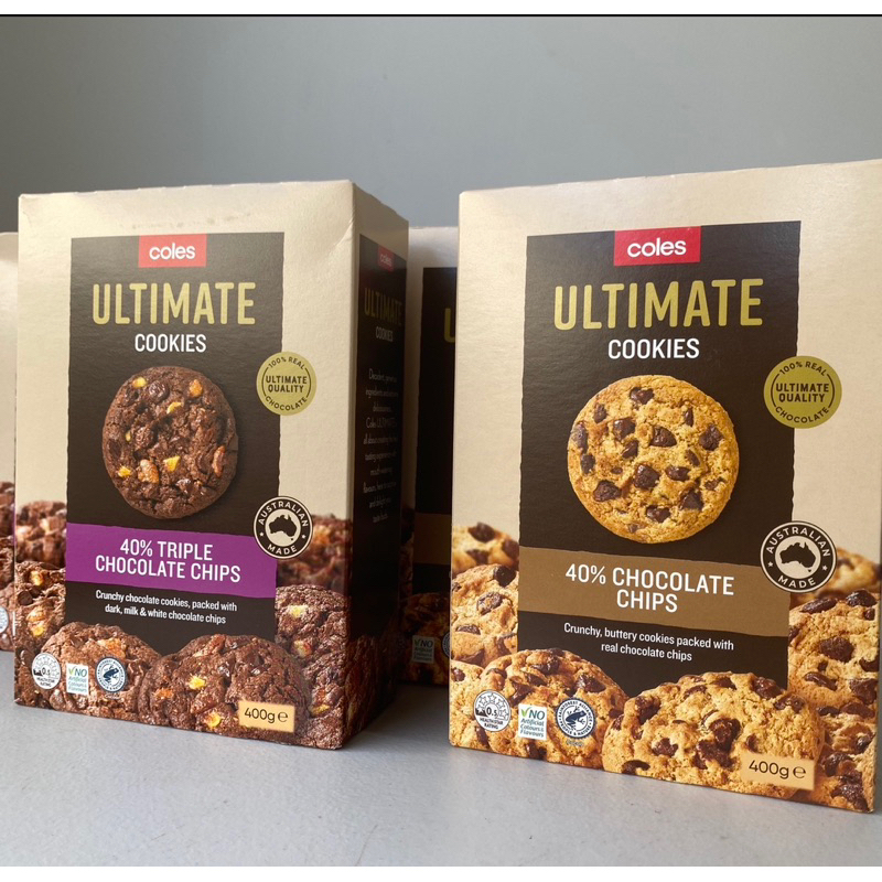 Coles Ultimate Cookies 400g - Coles Ultimate Triple Chocolate Chip ...