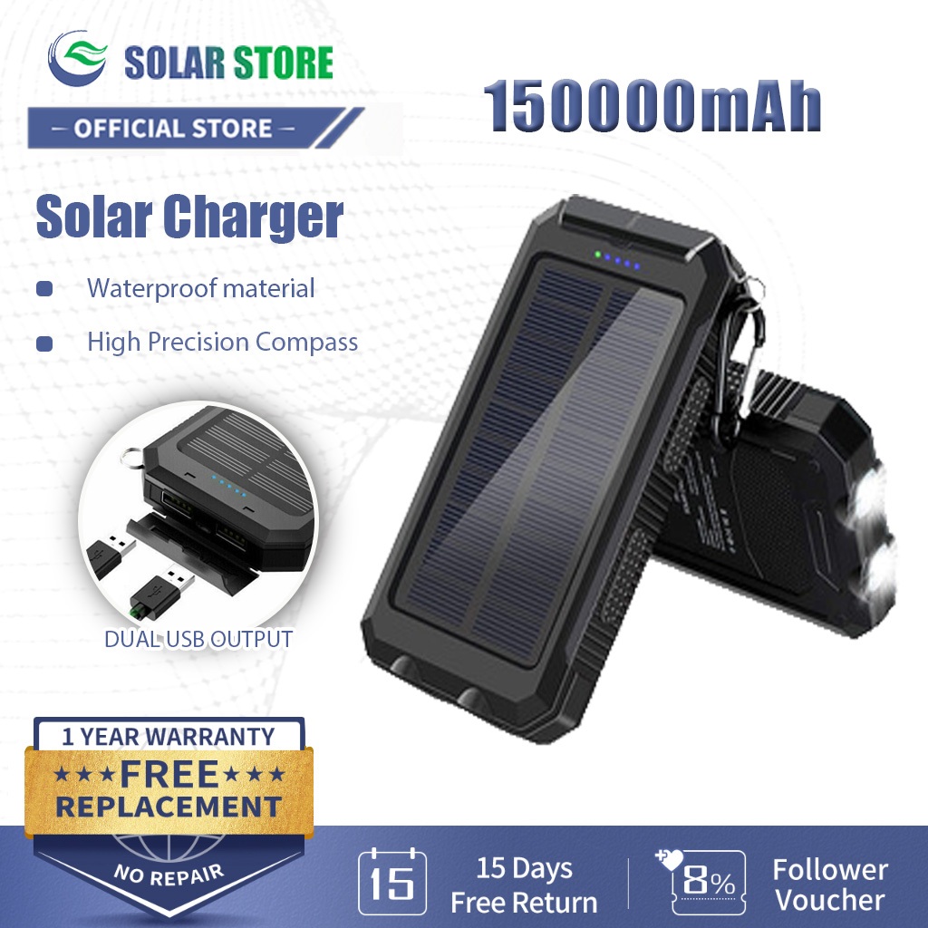 150000mah Outdoor Waterproof Solar Cell Phone Charger Solar Mobile ...