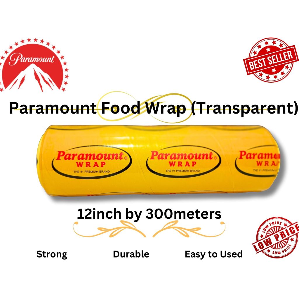 Paramount Food/Cling Plastic Wrap 12x300meters (Transparent) | Shopee ...