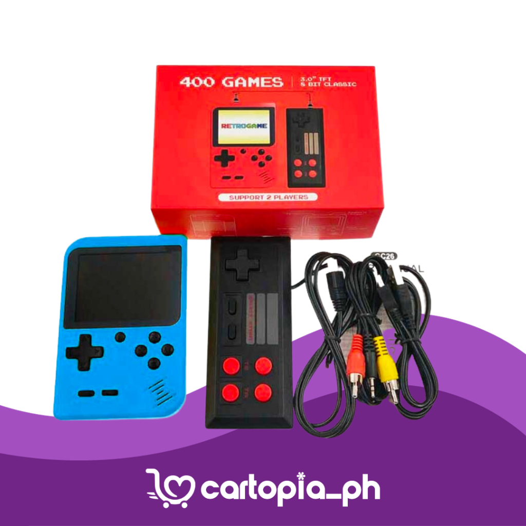 CARTOPIA_PH 400 in 1 Mini Game Console Multiplayer Retro Mini Pocket ...