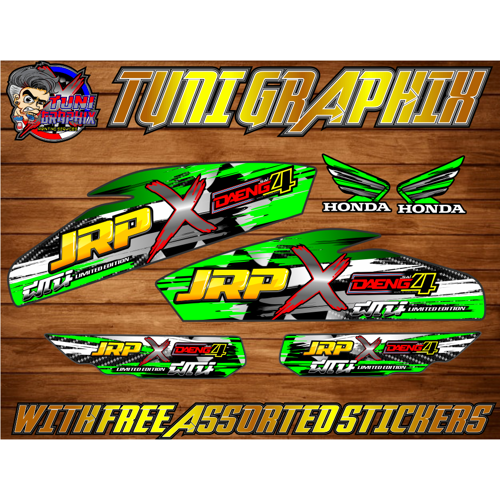 TMX / RUSI / PINOY / MOTOPOSH / SKYGO / DECALS STICKER V6 ( JRP X DAENG ...