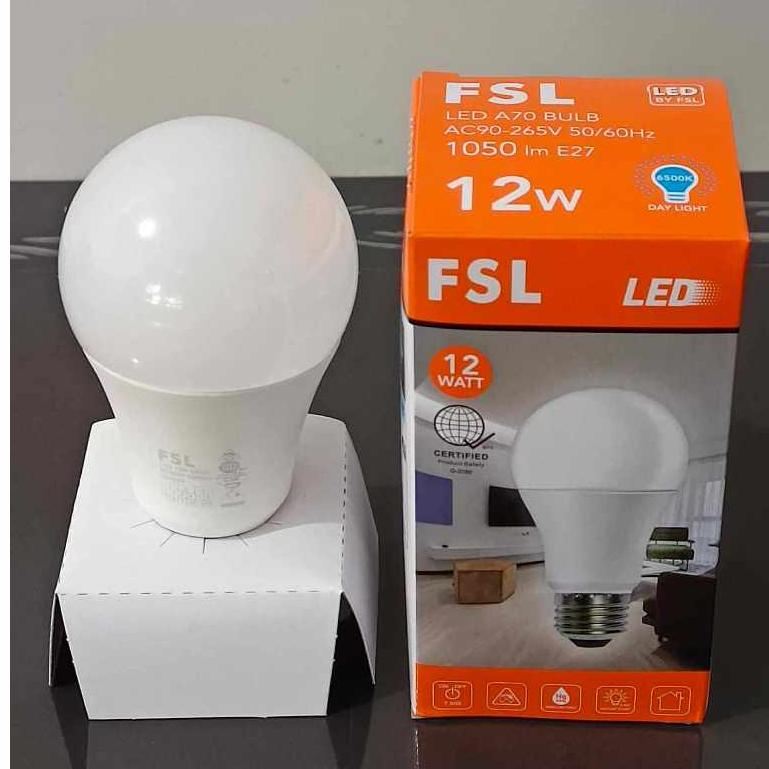 FSL LED BULB E27 DAYLIGHT | 220 VOLTS | ALL WATTS | WHITE LIGHT BULB ...