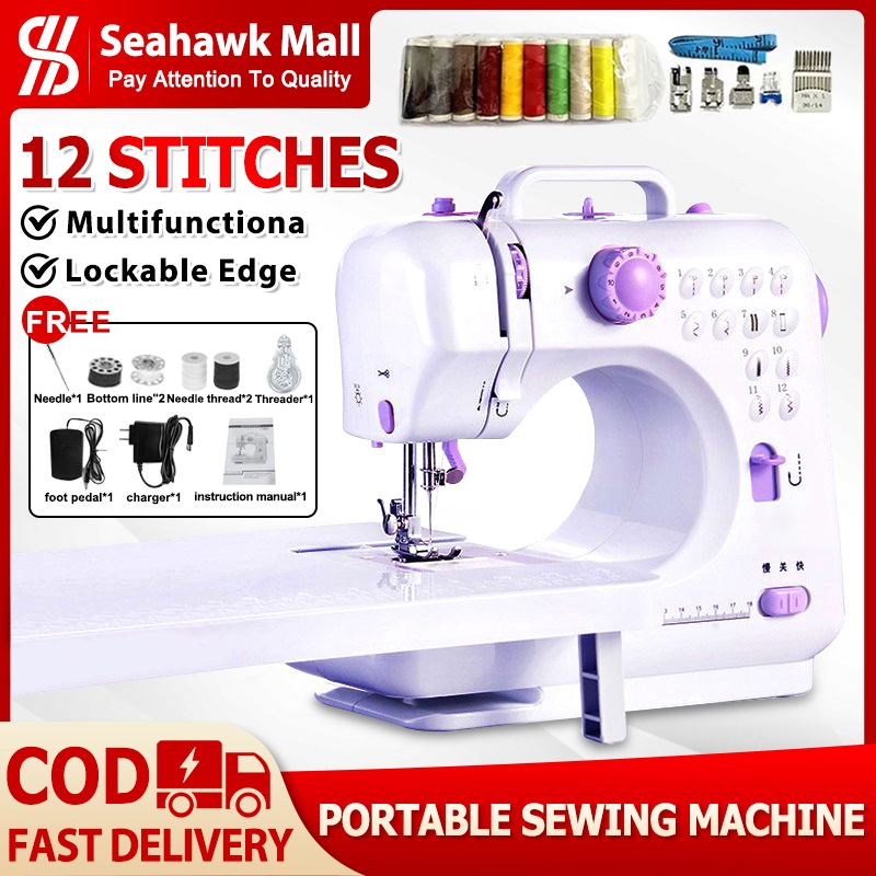 12 needle multifunctional sewing machine mini household electric ...