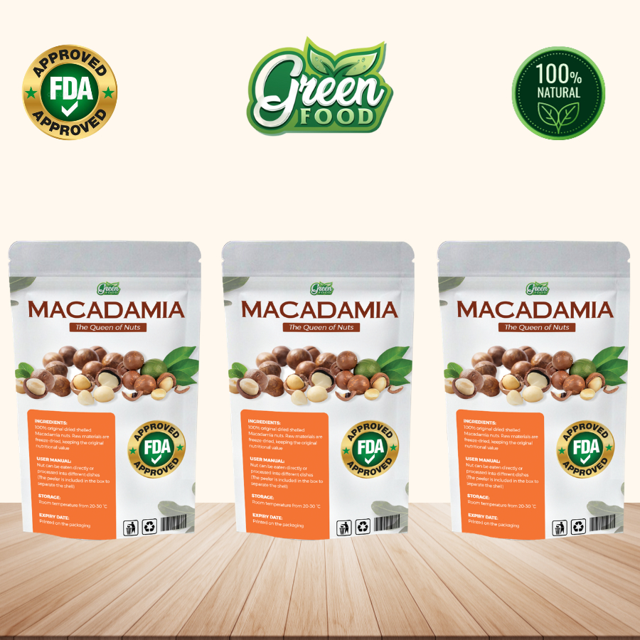 Macadamia Nuts Rich Nutrition Gluten Free 100% Organic Maca Seeds Large Bag Of 200G | Shopee ...