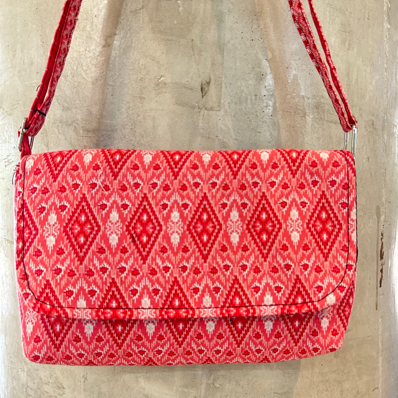 Batik Sling Bag / Button Sling / Three Way Bag / Clutch Bag Shoulder ...