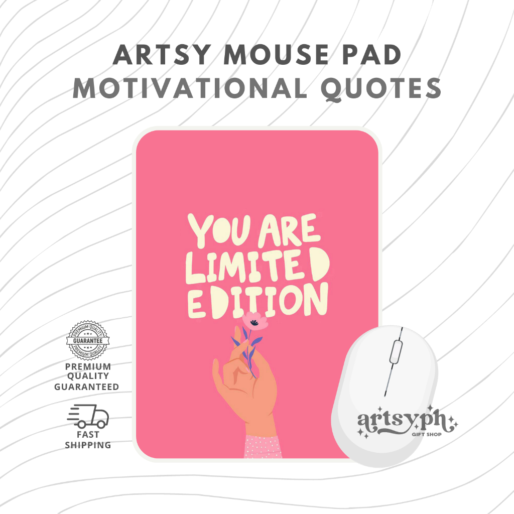 MOTIVATIONAL QUOTES Collection - Rubber Mouse Pad (5mm thick) | Shopee ...