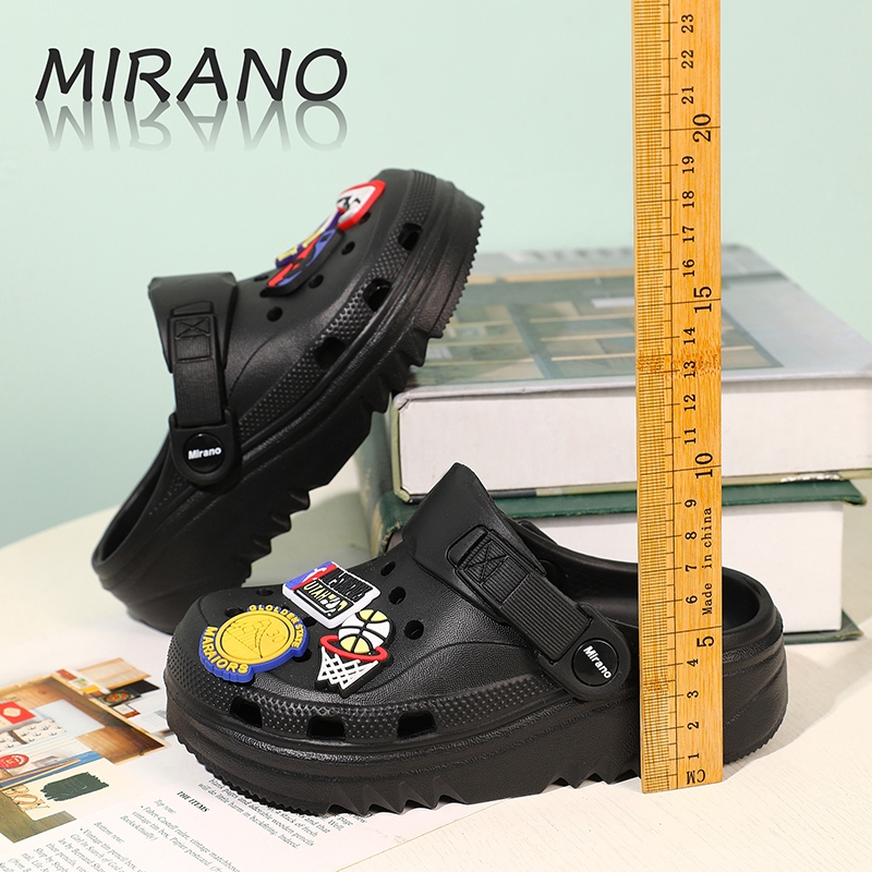 New Soft Rubber Beach Sandals with Jibbitz for kids boys Mirano Slides ...