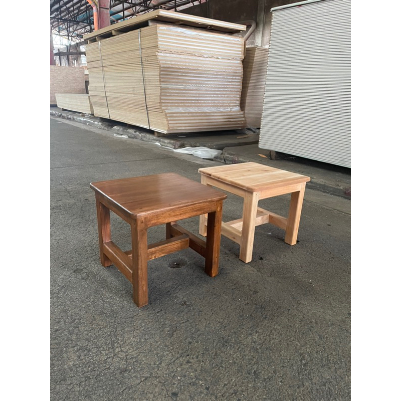 solid KD MAHOGANY WOOD medium bangkito (11 inches height) foot stool ...